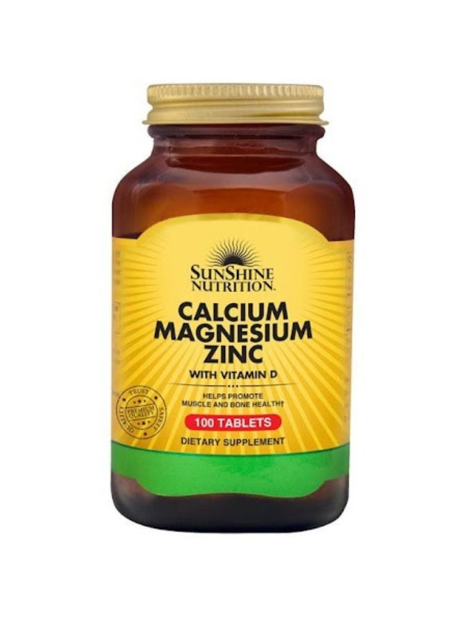 SUNSHINE NUTRITION Calcium Magnesium Zinc With Vitamin D Dietary ...