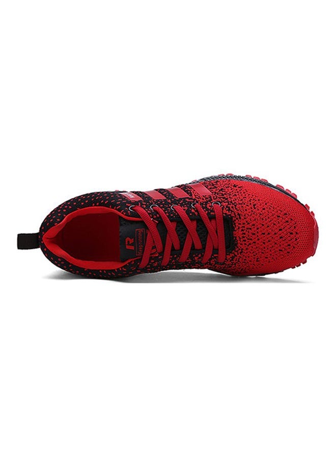 Generic Lace-Up Mesh Detailed Basketball Trainers Red/Black | Best ...