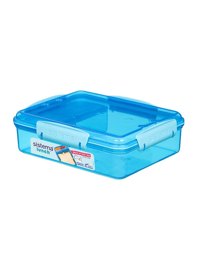 sistema Sistema Snack Attack Duo Lunch Box 975ML Blue: Snack Container ...