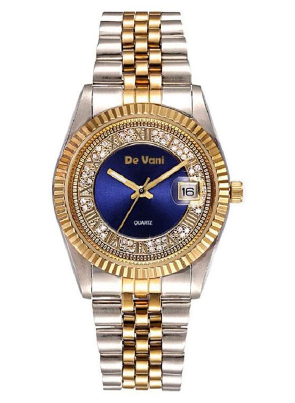 De Vani Water Resistant Stainless Steel Analog Quartz Watch D3011 ...