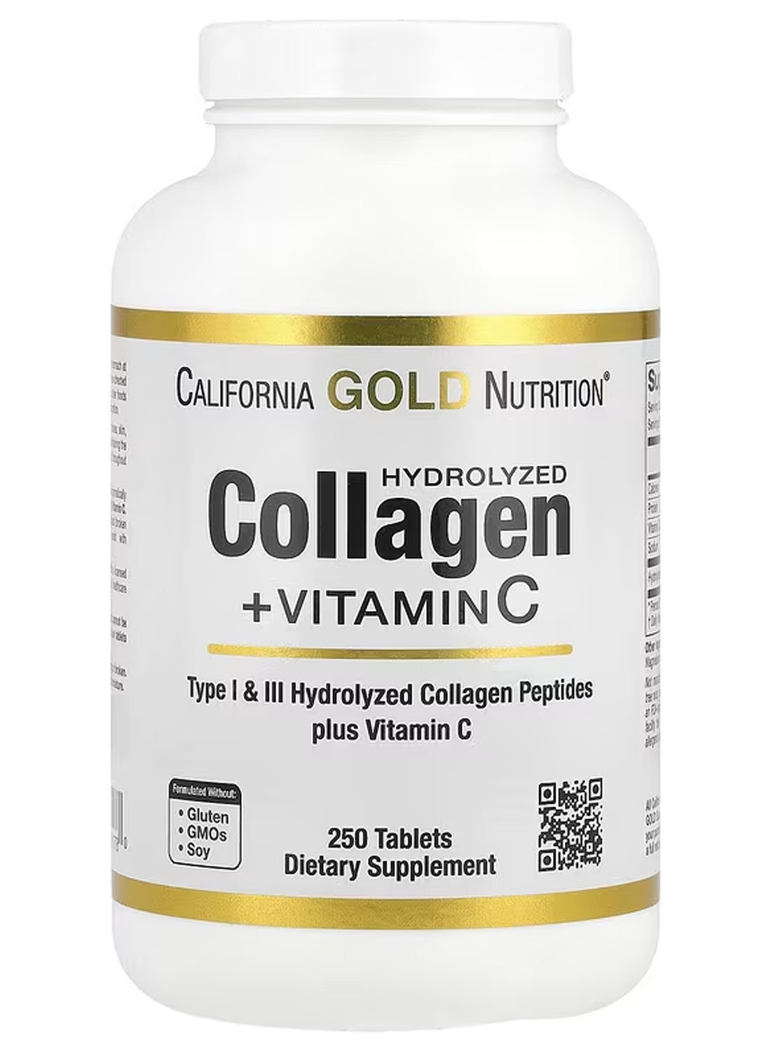California Gold Nutrition Collagen Peptides Plus Vitamin C Dietary ...
