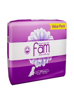 Fam Maxi Sanitary Pad Classic With Wings Super 50 Pads UAE | Dubai, Abu ...