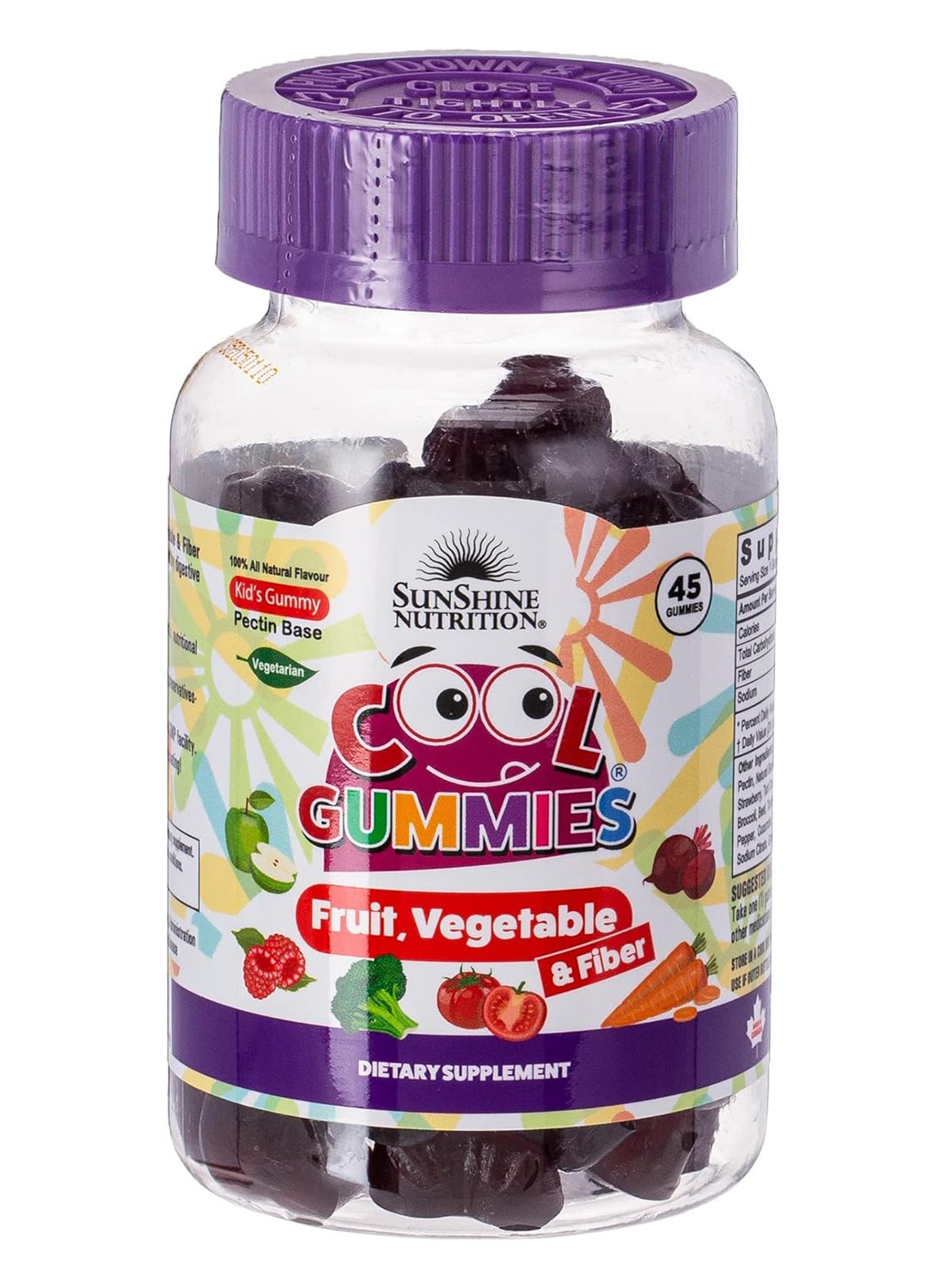 SUNSHINE NUTRITION Cool Gummies Kids Gummy Pectin Base Infused With ...