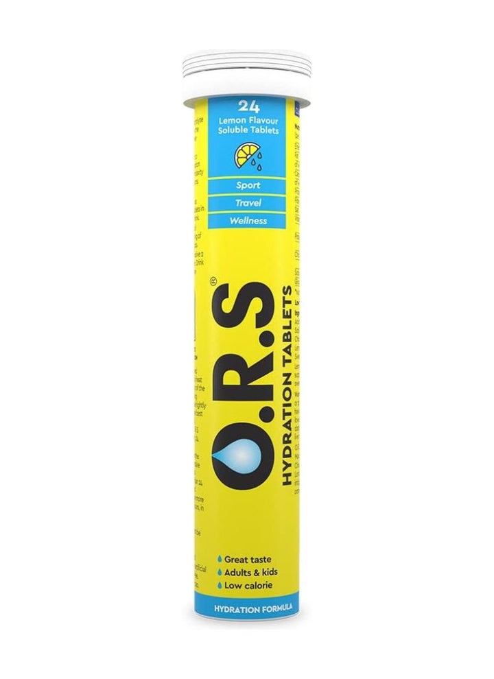 Buy ORS Hydration Tablets - Natural Lemon Flavor Online | 15 Minutes ...