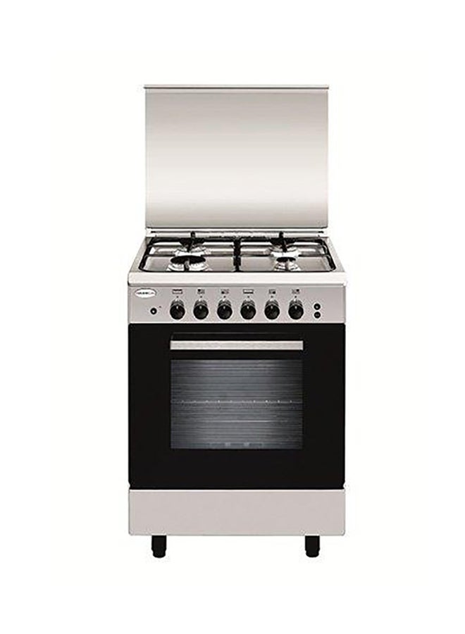 GLEM 4-Burner Gas Cooker AL554GI FS Stainless Steel/Black | Best Price ...
