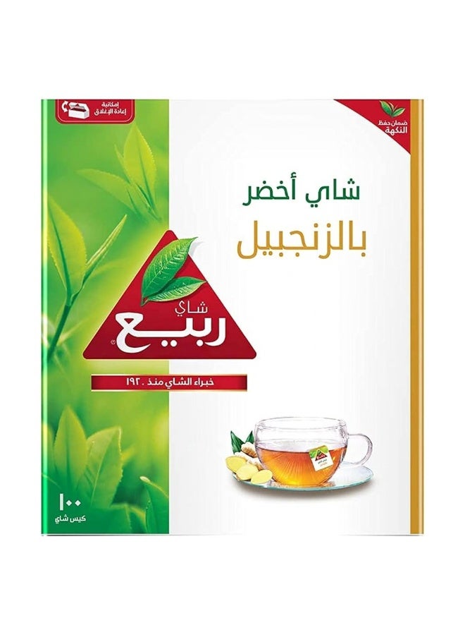 Rabea tea Green Tea with Ginger, 100 Tea Bags | Best Price KSA | Riyadh ...