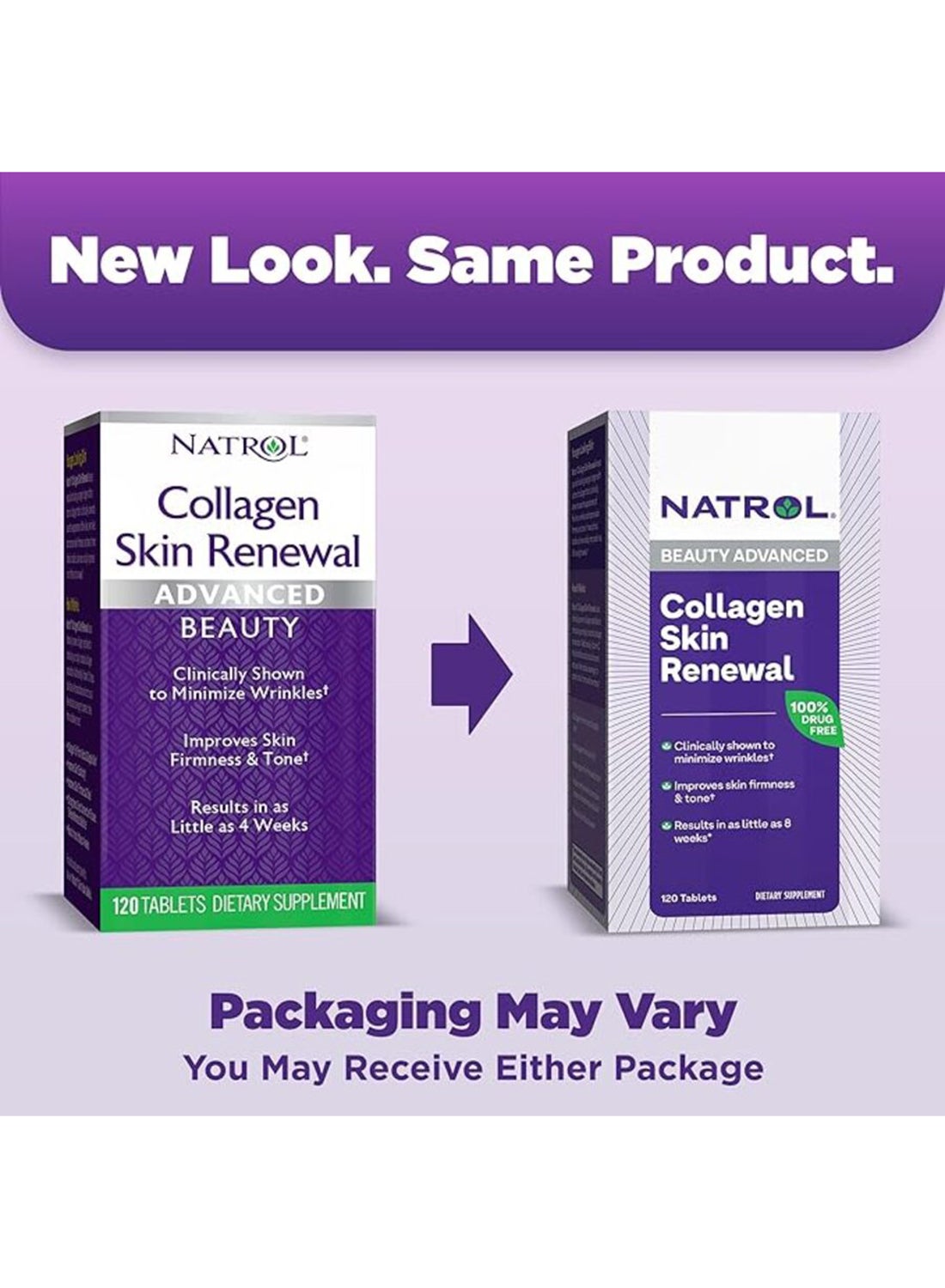 NATROL Collagen Skin Renewal Advanced Dietary Supplement - 120 Tablets ...