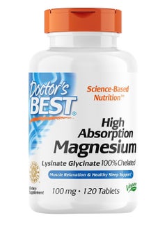 Doctor's BEST High Absorption Magnesium,100mg, 120 Tablets UAE | Dubai ...