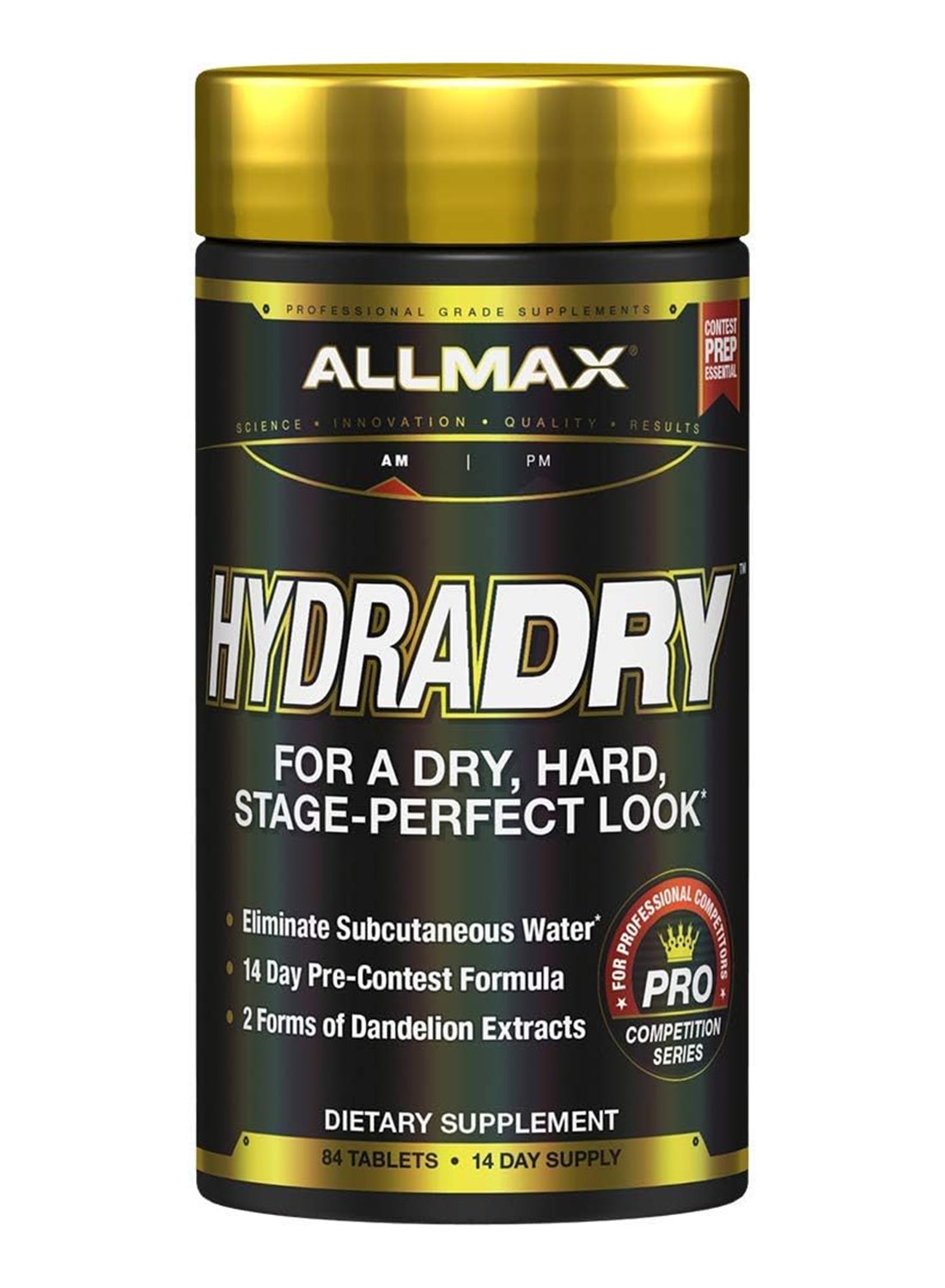 AllMax Nutrition Hydra Dry 14-Day Pre-Contest Water Loss System Dietary ...