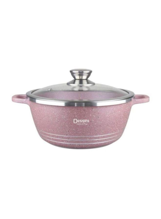 DESSINI Versatile Efficient Non-stick Casserole Pot Pink 20cm | Best ...