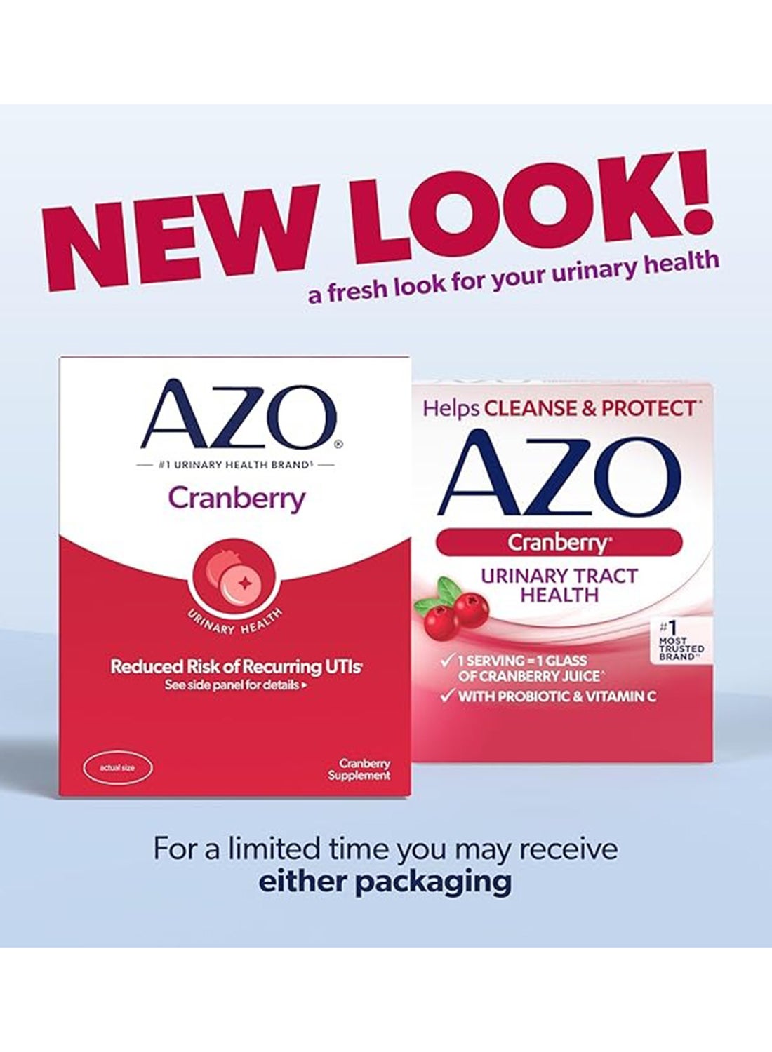 AZO Urinary Tract Health - 50 Caplets - Cranberry Flavor | Best Price ...