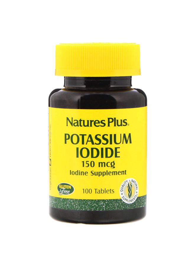 Nature's Plus Potassium Iodide Dietary Supplement 150 mcg - 100 Tablets ...