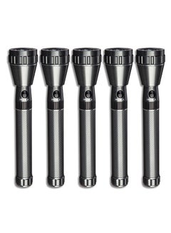 Impex 5-Piece Durable Powerful LED Flashlight Set, Aluminium Body ...
