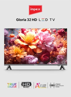 Impex 32 Inch HD LED TV With Free Wall Mount, A+ Grade Panel, Frameless ...