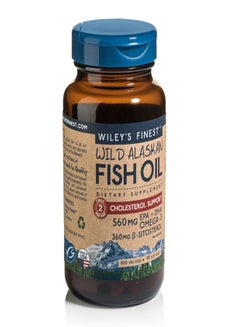 Wiley's Finest Alaskan Fish Oil Cholesterol Support - 90 Softgels UAE ...