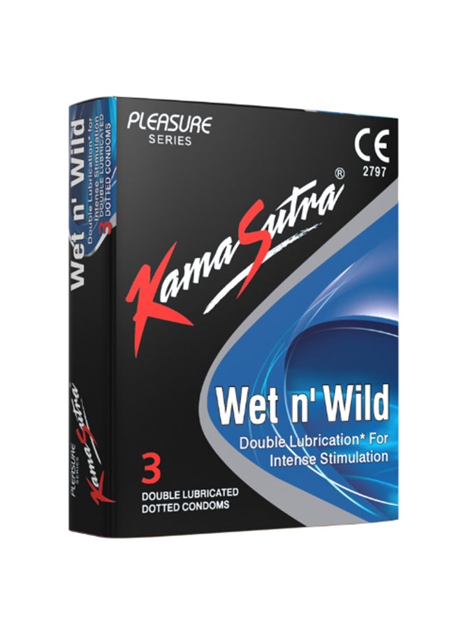 Kamasutra Wet N Wild Condoms Pack Of 3 | Best Price UAE | Dubai, Abu Dhabi