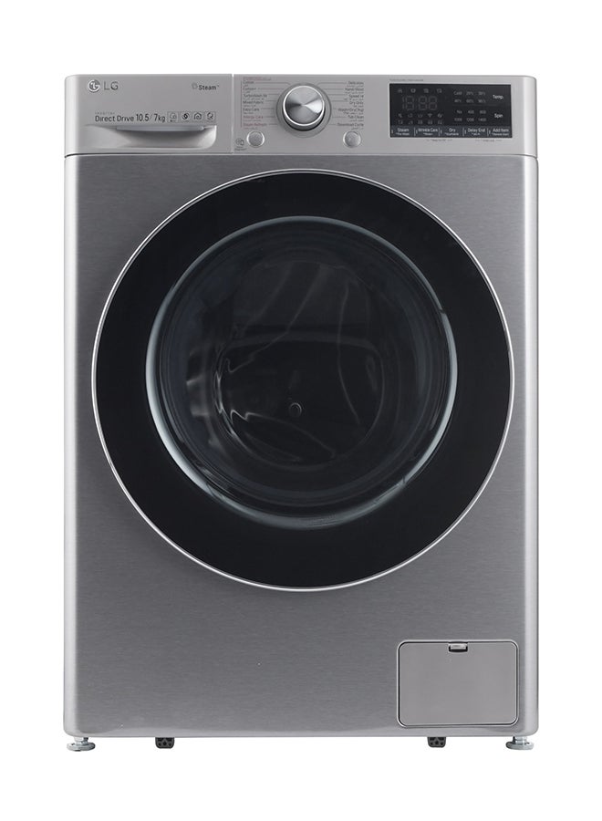 LG Front Load Washing Machine 10.5Kg With Dryer 7Kg WSV1107XMT Silver ...