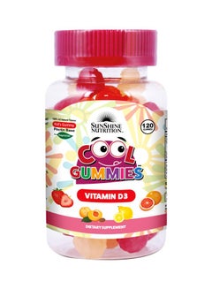 SUNSHINE NUTRITION Cool Gummies Vitamin D3 Dietary Supplement- 120 ...
