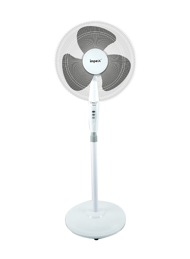 Impex 16 Inch Pedestal Fan 3-Blade with 55W Copper Motor, 3-Stage Speed ...