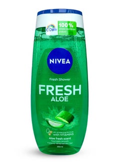 Nivea Fresh Aloe Shower Gel, Natural Aloe Vera, Fresh Scent, 250ml ...