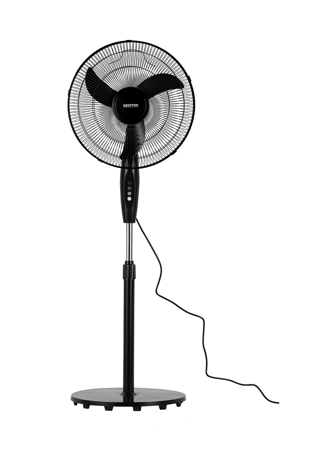 KRYPTON Stand Fan With Aerodynamic Design 3 Leaf Blades 3 Speed Control ...