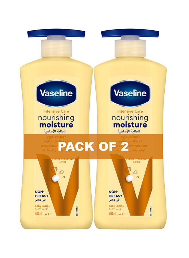 Vaseline Intensive Care Nourishing Moisture Body Lotion Pack of 2 400 ...