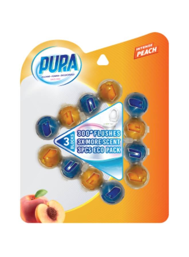 Pura Toilet Balls 3 Pcs -Peach & Aqua | Best Price UAE | Dubai, Abu Dhabi