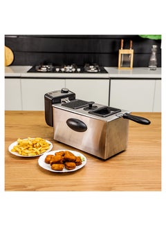 GEEPAS Deep Fryer With Adjustable Thermostat/Frying Basket With Handle ...