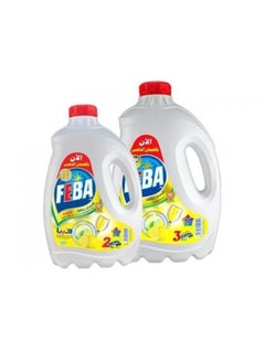 FEBA Dish Washing liquid Lemon 3KG + 2KG Multicolour Egypt | Cairo, Giza