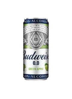 Budweiser Zero Bottle Alcohol Free Apple Green 330ml Pack of 6 UAE ...
