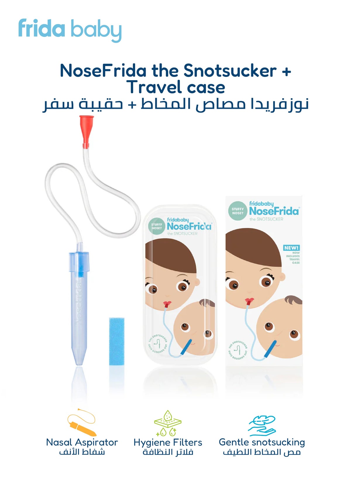 fridababy NoseFrida Snotsucker Nasal Aspirator | Made in Sweden | Baby ...