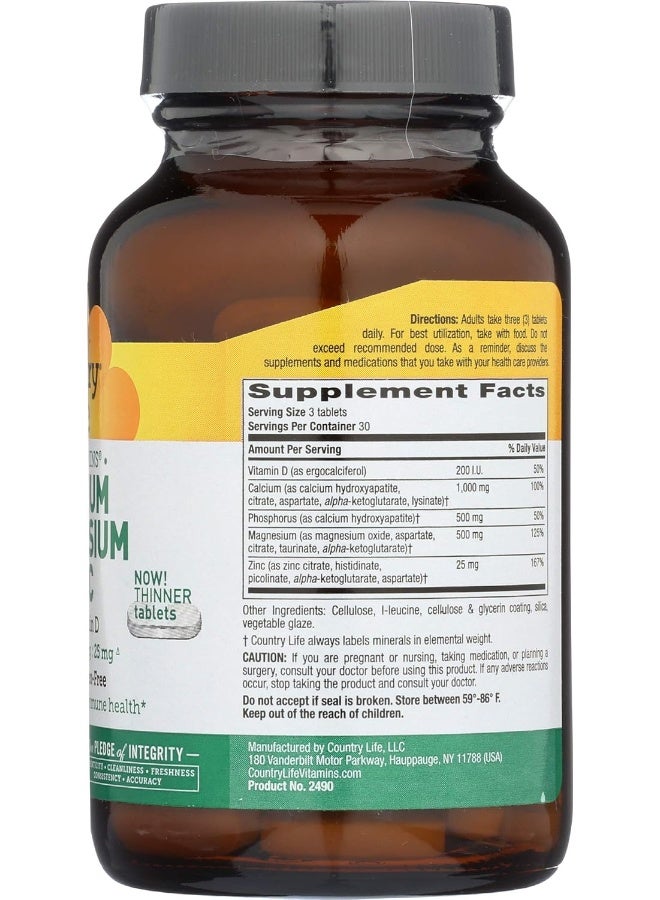 Buy Country Life Calcium Magnesium Zinc Tablets 90's Online | 15 ...