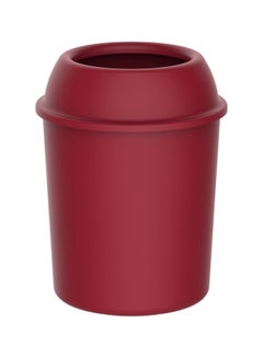 Cosmoplast Round Dustbin -Cmp- Dark Red 10.0Liters KSA | Riyadh, Jeddah