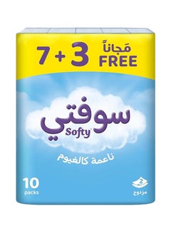 softy Soft Facial Tissues, 130 Sheets , 7+3Piece White | Best Price KSA ...
