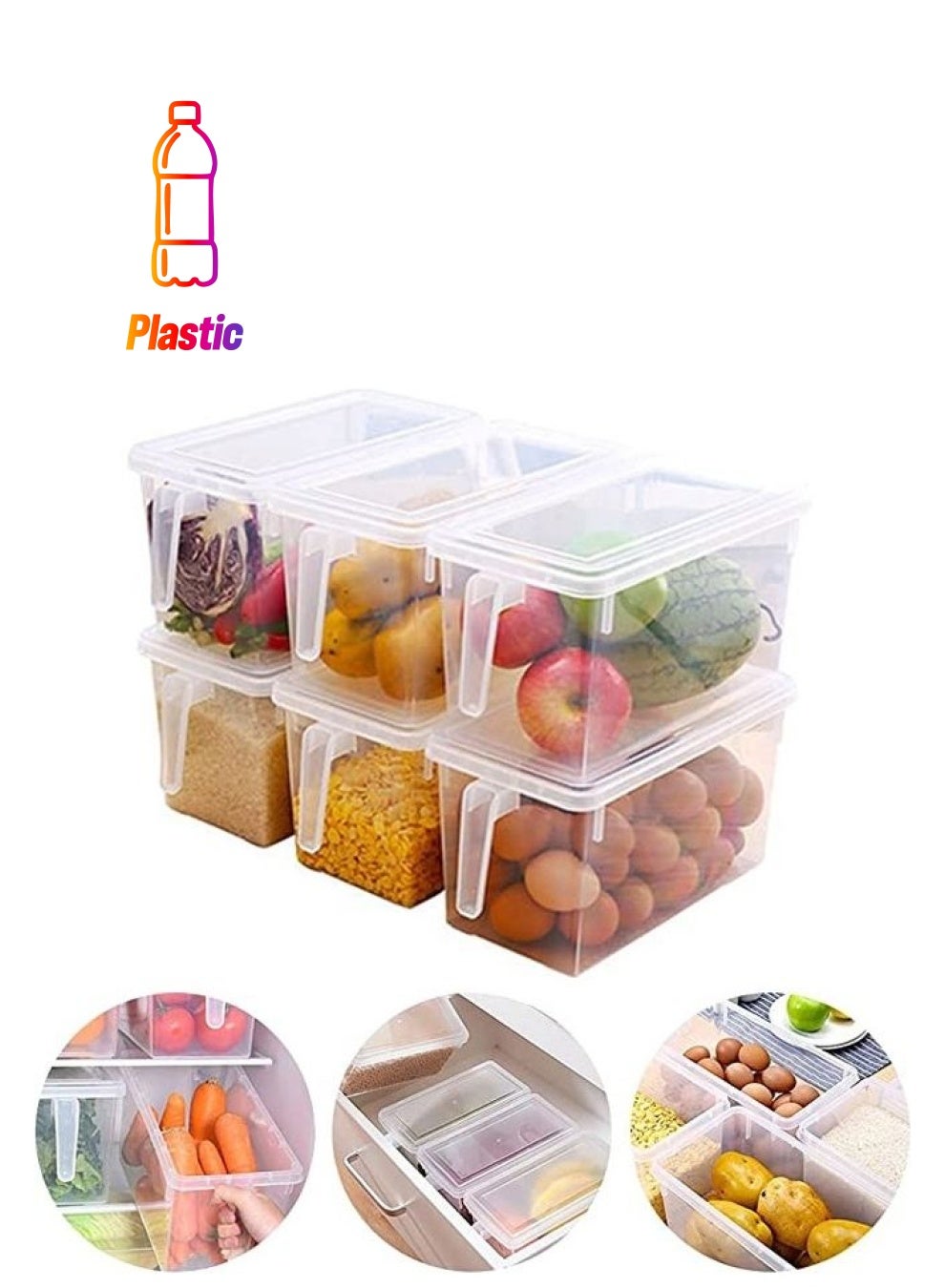 BGM Proma - Food Storage Boxes With Lids And Handle Pack Of 2 4.7l ...