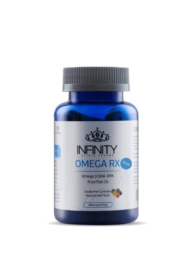 Infinity 60 Pieces Omega RX Gelatin Free Gummies | Best Price Egypt | Cairo, Giza
