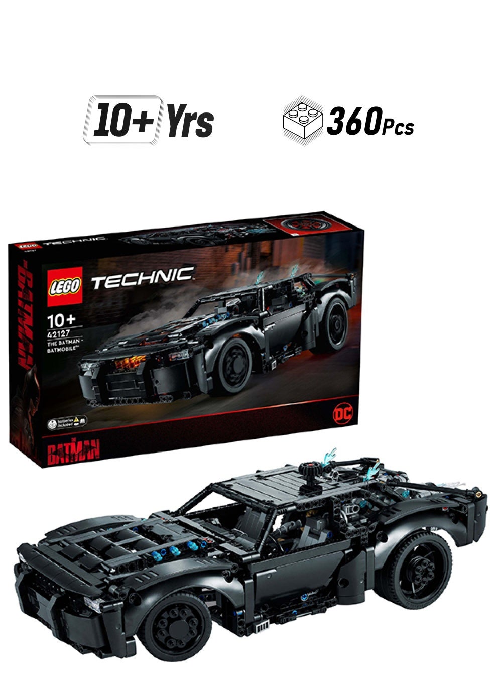 LEGO 42127 Technic The Batman – Batmobile 42127 Model Building Kit ...