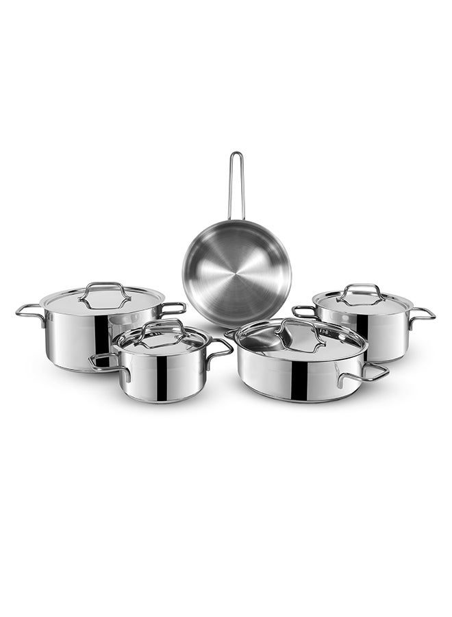 DELICI 9-Piece Non Stick Stainless Steel Cookware Set (DSK 9W), Oven ...