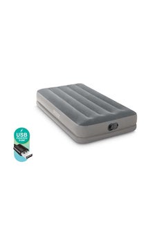 INTEX Dura Beam Prestige Airbed With Fastfill USB Pump Queen Size PVC ...