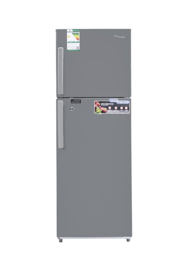 SUPER GENERAL Refrigerator Double Door 333L, 11.7ft KSGR410I Silver ...