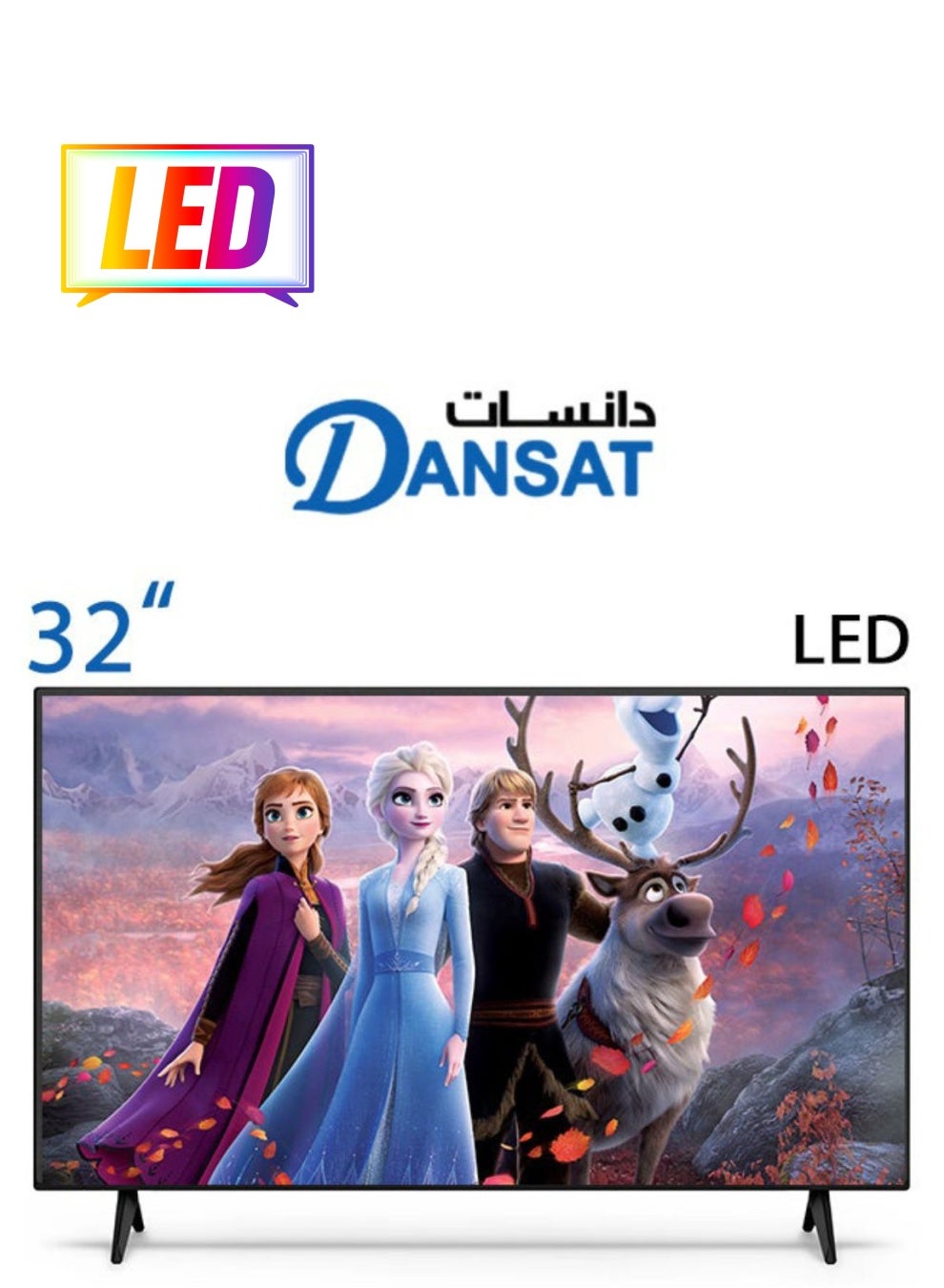 Dansat 32-Inch LED TV DTD32BH Black | Best Price KSA | Riyadh, Jeddah