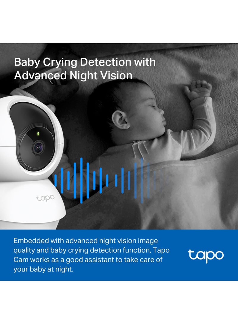 Buy TP-LINK Tapo TC70 2k Pan/Tilt 360° Coverage CCTV Camera (Motion ...
