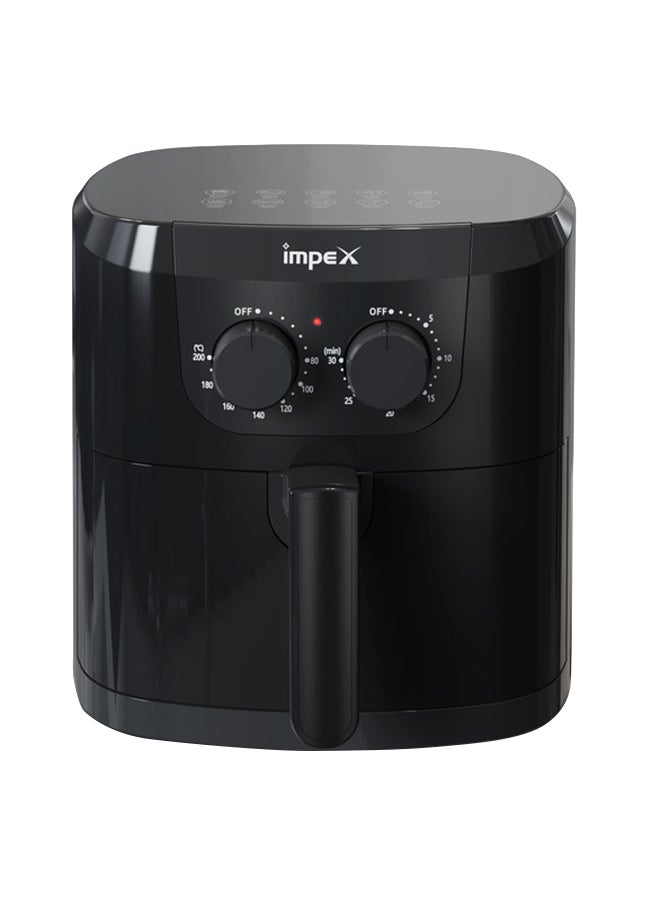 Impex Air Fryer 4.5L | 1500W Power | Temperature Control 80°C - 200°C ...
