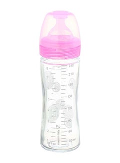 Chicco Well-Being Glass Bottle 240Ml Slow Flow 0M+ Silicone, Pink UAE | Dubai, Abu Dhabi