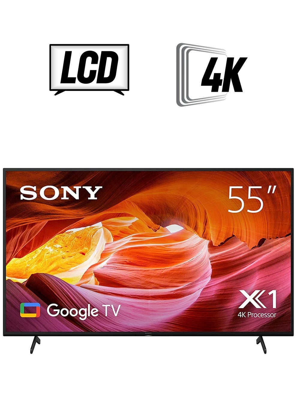 Sony 55 Inch HDR Google TV In 4K With A Billion Colors KD-55X75AK Black ...