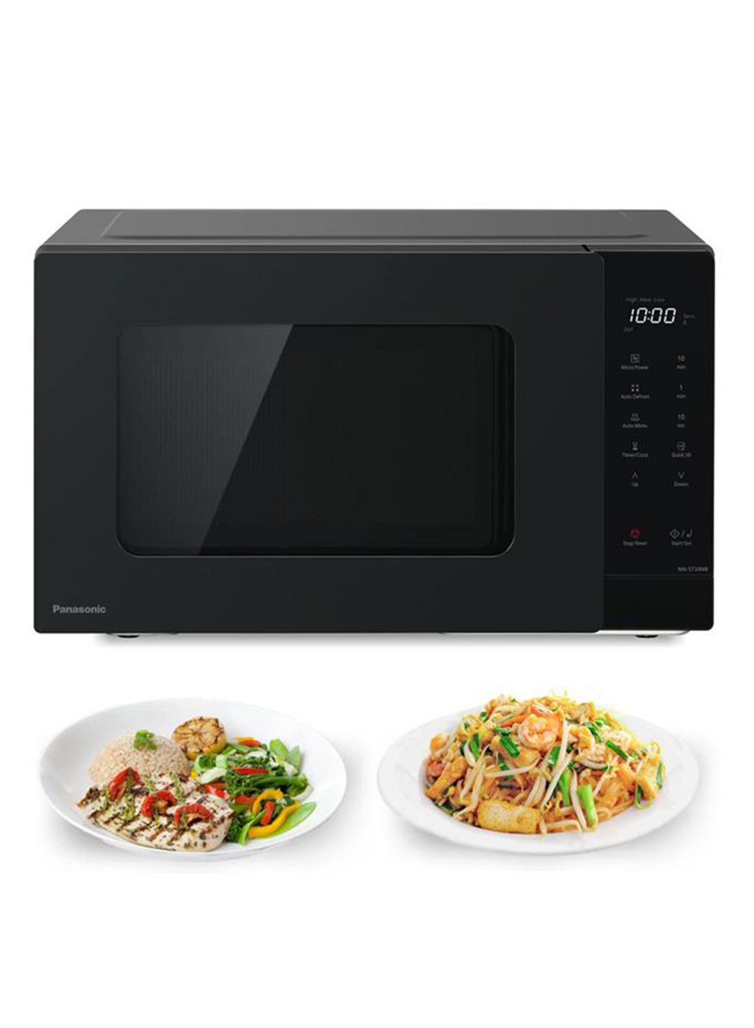 Panasonic Solo Microwave Push Open Auto-Defrost Child safety Lock Touch ...