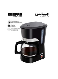 GEEPAS Coffee Maker 1.5 L 850 W GCM6103 Black KSA | Riyadh, Jeddah