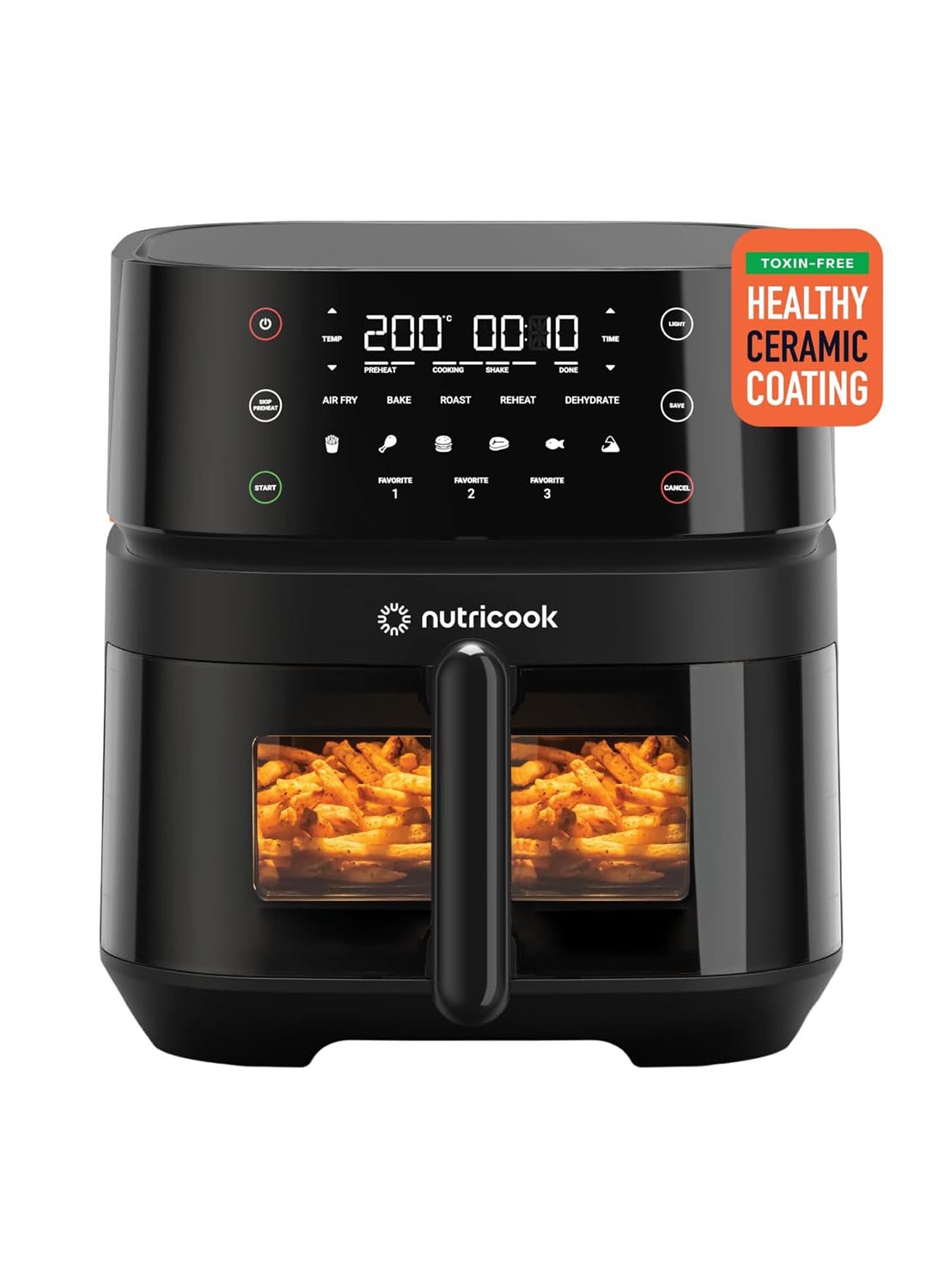 nutricook Air Fryer 3 Vision 5.7 L 1700 W NC-AF357V Black | Best Price UAE | Dubai, Abu Dhabi