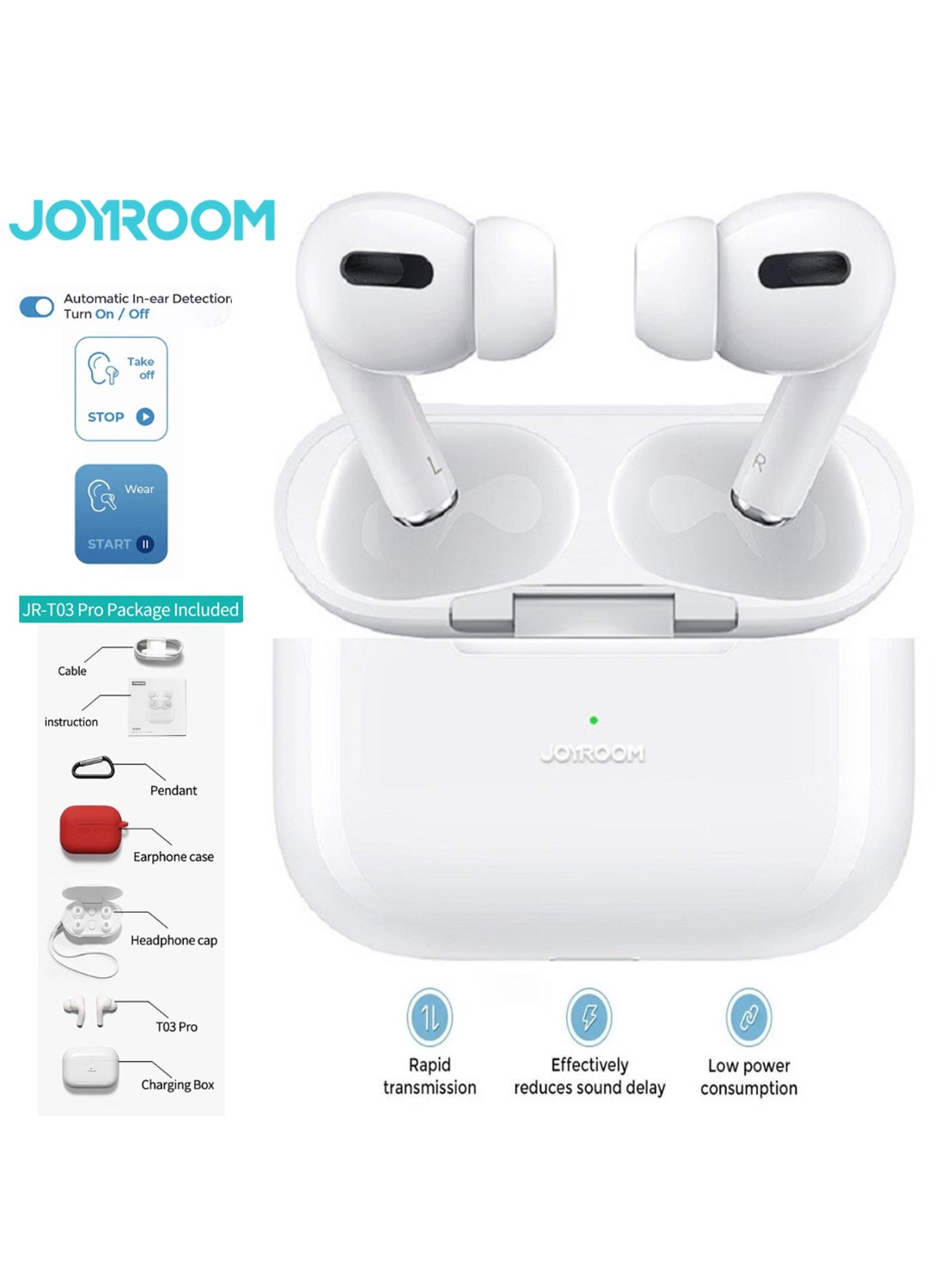 JOYROOM New Upgraded Popup Window TWS Wireless Earbuds 5.2 Buletooth ...