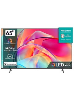Hisense QLED U6 4K Smart TV 65 Inch E7K Series With Quantum Dot Colour, VIDAA Voice, Dolby ...